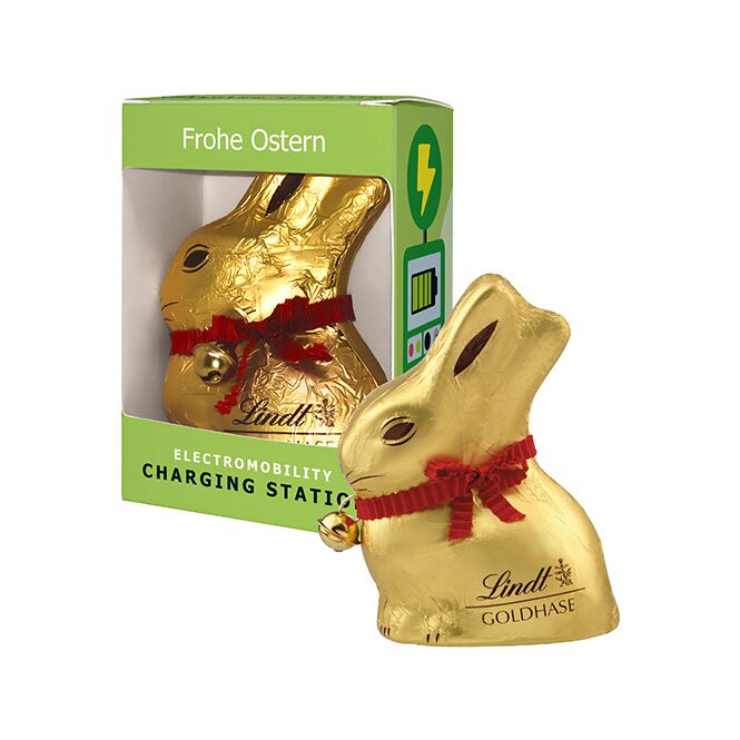 Lindt & Sprüngli Osterhase in Werbegeschenkbox | allbranded